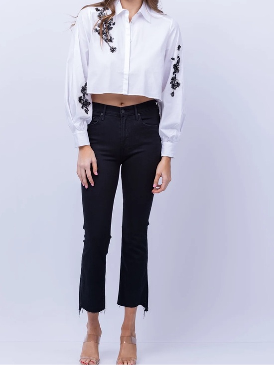 MOTHER | Jeans | Mother The Insider Crop Step Fray Jeans Not Guilty ...